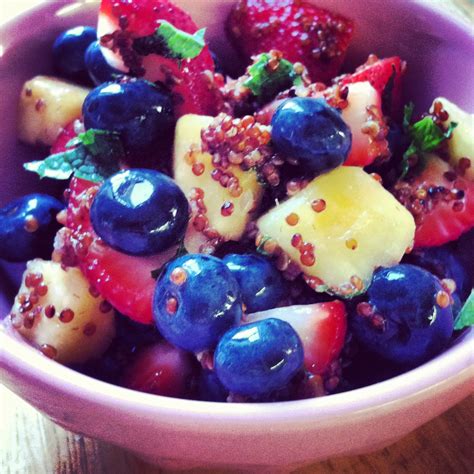 Gluten Free For All Quinoa Fruit Salad With Honey Lime Dressing