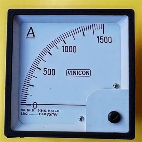 Analog Dc Ampere Meter At 260 00 Inr In New Delhi Vinicon Enterprises