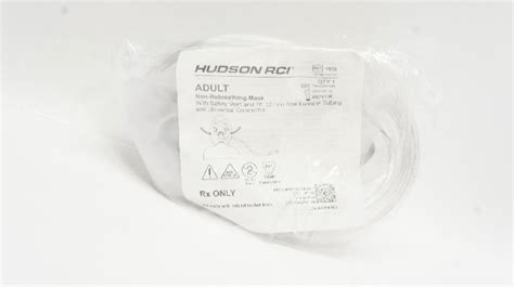 Teleflex 1935 Hudson Rci Adult Non Rebreathing Oxygen Mask With 7ft Tubing