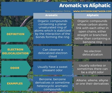 Difference Between Aromatic and Aliphatic | Compare the Difference Between Similar Terms