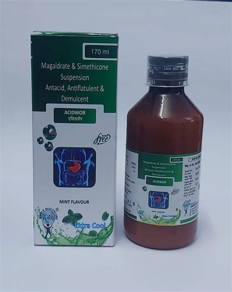 170ml Magaldrate Simethicone Suspension Antacid Antiflatulent Demulcent