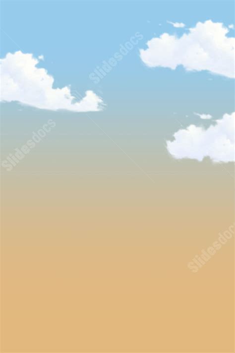 Map Of Clouds In Natural Scenery Page Border Background Word Template