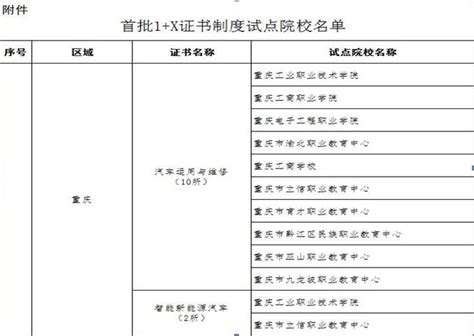 我校成为全国首批1x证书制度试点院校 1x证书 重庆市黔江区民族职业教育中心
