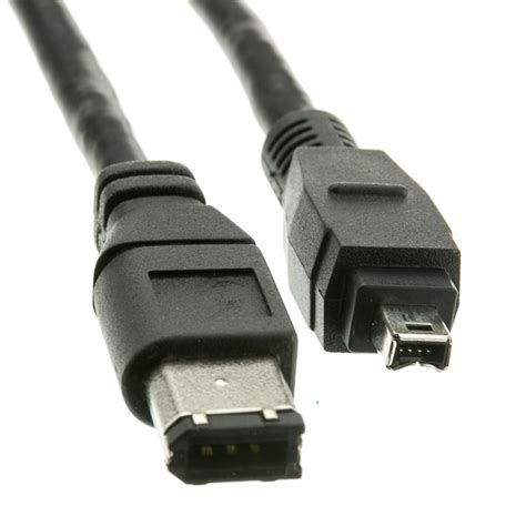 Firewire 400 6 Pin4 Pin Cable Ieee 1394a Black 15ft