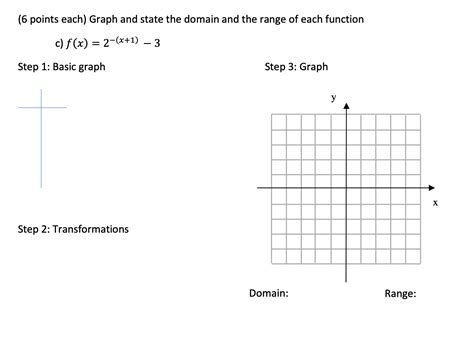 Solved Points Each Graph And State The Domain And The Chegg Com