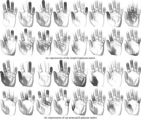 Comparison Of The Eigenvectors Of The Simple Laplacian Matrix And Our