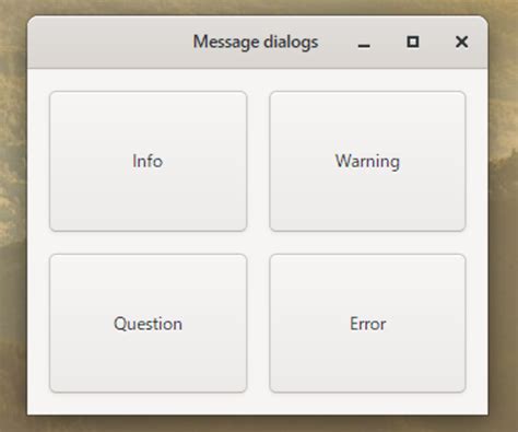 GTK ダイアログ
