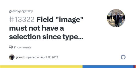 Field Image Must Not Have A Selection Since Type String Has No Subfields · Issue 13322