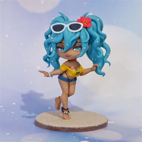 Brazilian Miku Hatsune Vocaloid Fan Made Chibi Figure The Littlest