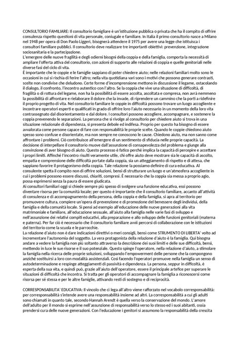 Parole Per Educare Riassunto Completo Parte 2 Dispense Di Pedagogia