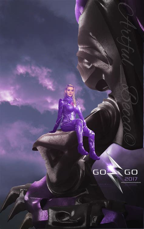 Purple Ranger And Zord Power Rangers 2017 Oc Character Power