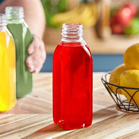 Captiva Containers Oz Square Milkman Pet Clear Hpp Juice Bottle