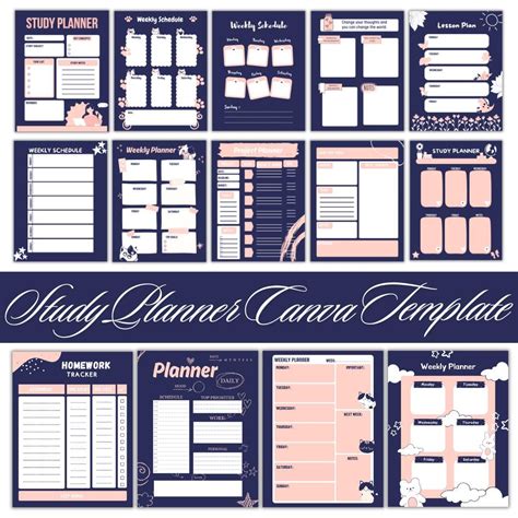 Study Planner Master Plan The Success Scheduler Brain Boost Blueprint Goal Getter Planner