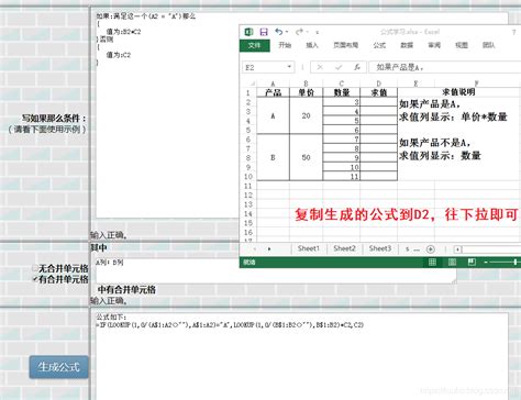 Excel 中如果 那么 公式如何写 Excel根据汉语描述自动生成公式 支持合并单元格根据汉字描述写公式 Csdn博客