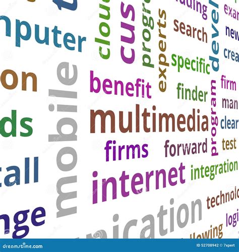 Multimedia Concept Stock Illustration Illustration Of Business 52708942