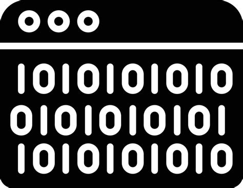 binary code glyph icon 10927720 vector art at vecteezy