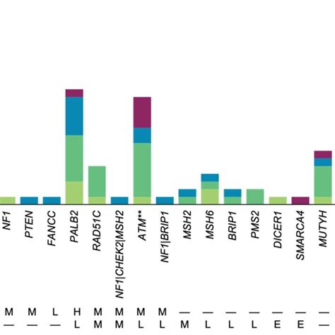 Distribution Of P Lp Variants In Genes With Known Cancer Risks And