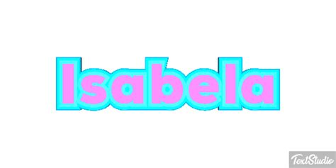 Isabela Name Animated  Logo Designs