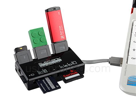 Usb 3 Port Hub Card Reader Combo