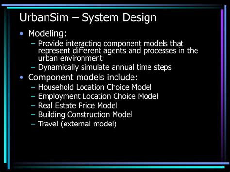 Ppt Urbansim Enhancing Public Decision Making With Urban Simulations Powerpoint Presentation
