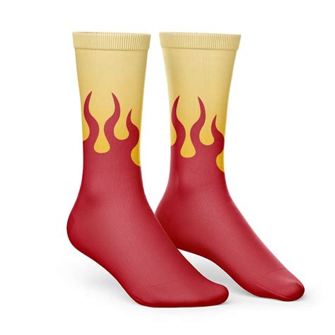Kyojuru Rengoku Demon Slayer Premium Socks Anime Ape