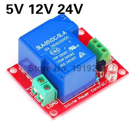 รีเลย์โมดูล1ช่องสัญญาณ30a 5v 12v 24v ตัวทริกเกอร์ระดับสูงสำหรับ Arduino