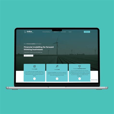 Gridlines Financial Modelling Company Website Case Study