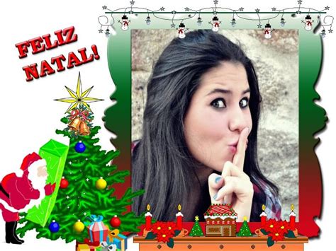 Montagem De Fotos Natal Montagem Feliz Natal Com Papai Noel