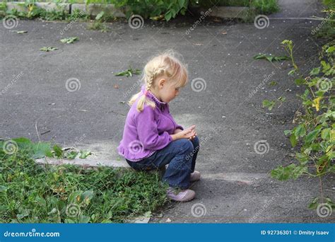 Girl Playing Outdoors 18553 Stock Image Image Of Recreation Enjoy