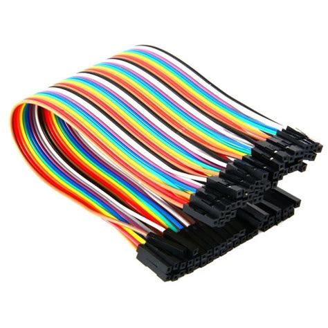 Jual Kabel Jumper Cable Dupont Pelangi 20cm Header Cable Pin Rainbow 20