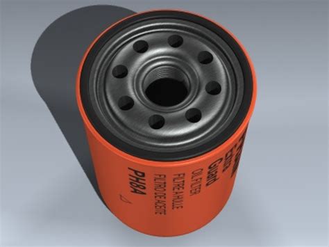 Oil Filter 3d Model By Mesh Factory