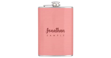 Modern Elegant Simple Template Calligraphy Name Flask Zazzle