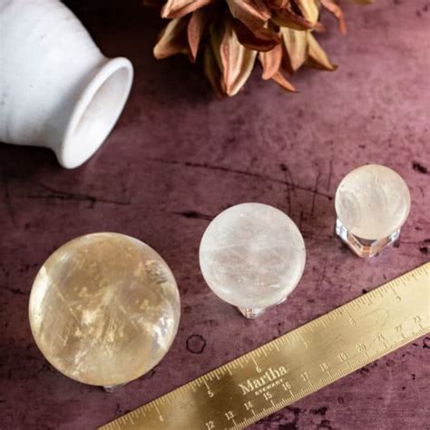 OPTICAL CALCITE SPHERES The Crystal Apothecary Co