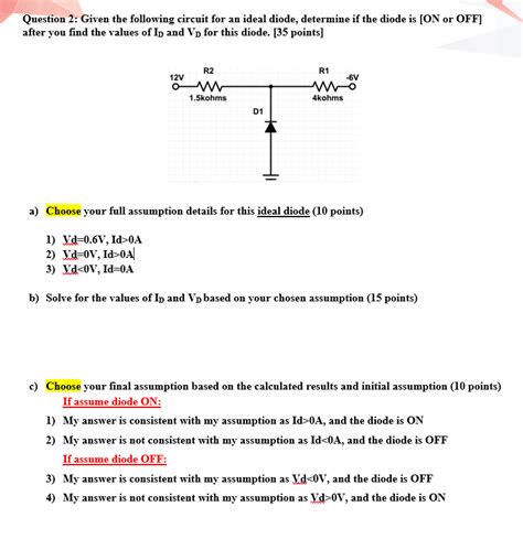 Solved Question Given The Following Circuit For An Ideal Chegg