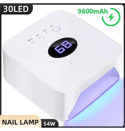 네일 집진기 흡진기 LED UV 램프 충전식 젤 폴리시 건조 매니큐어용 자동 센서 무선 드라이어 장비 및 도 티몬