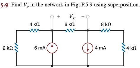 Solved 369 Use Loop Analysis To Find V In The Circuit In
