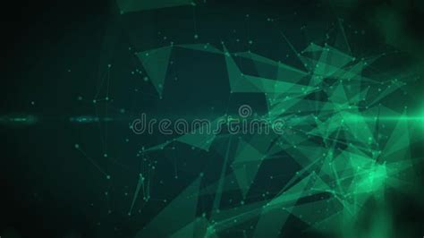 Plexus Polygon Geometric Lines Dots Connection Structure Communication Technology Business 4k