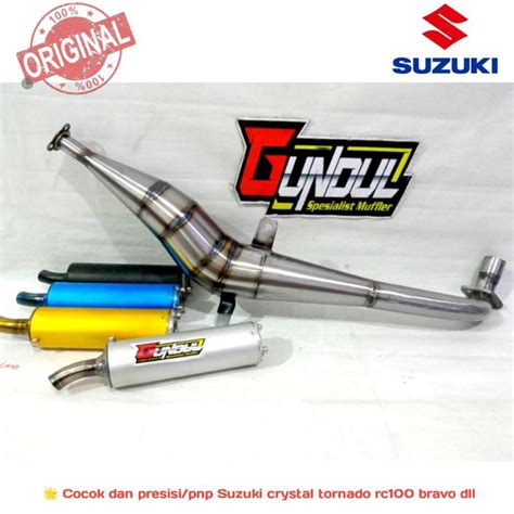 Jual Knalpot Racing Tornado Crystal Tune Rc100 Bravo Natsume Suara