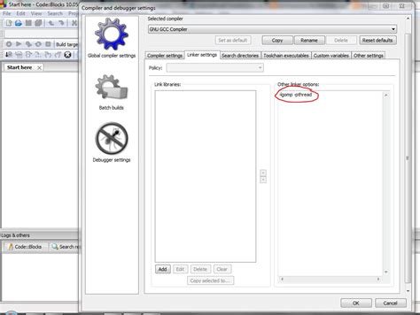 sage how to use openmp in codeblocks