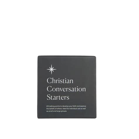 Christian Conversation Starters The Christian Journal Co
