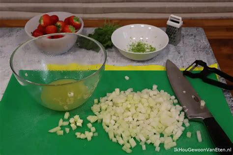 Salade Van Koolrabi En Aardbei Ik Hou Gewoon Van Eten