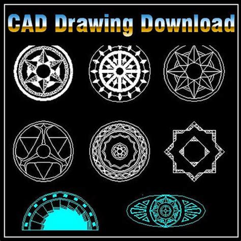 Mosaic Design Drawing Cad Design Free Cad Blocksdrawingsdetails