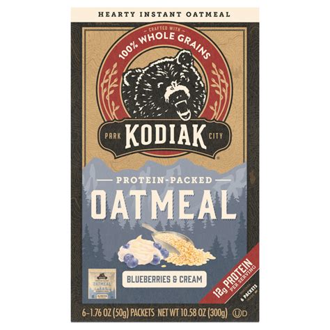 Save On Kodiak Protein Packed Blueberries And Cream Instant Oatmeal 6
