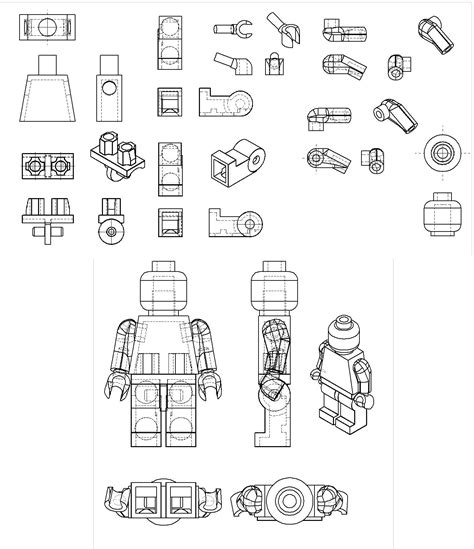 Lego Minifig Template