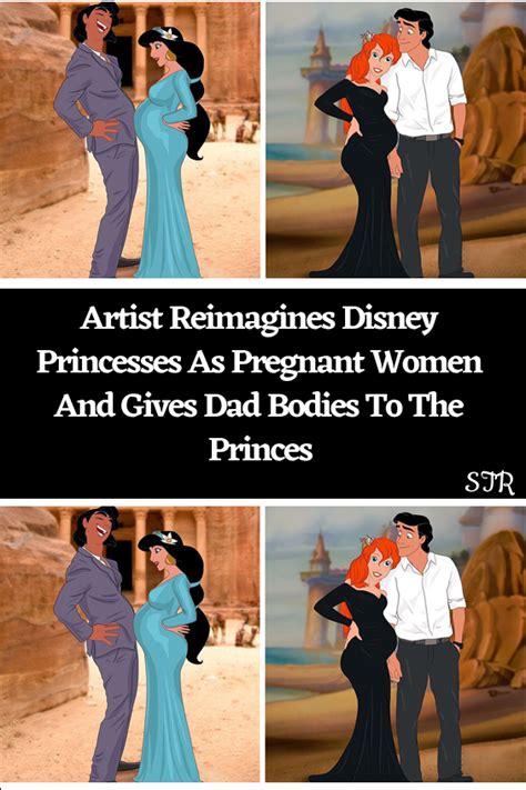 Artist Reimagines Disney Princesses As Pregnant Women And Gives Dad