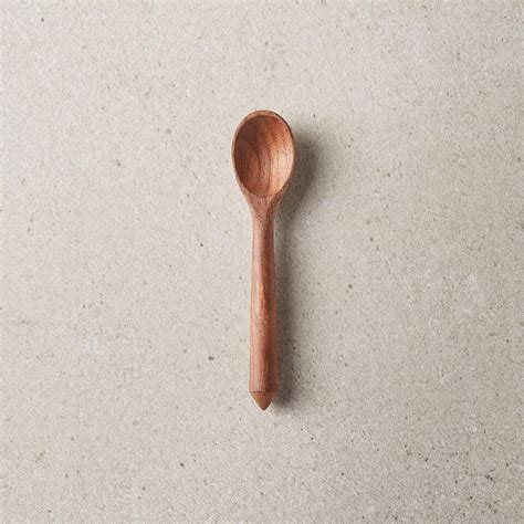 Perfect Pinch Walnut Mini Spoon Cb2 Uae