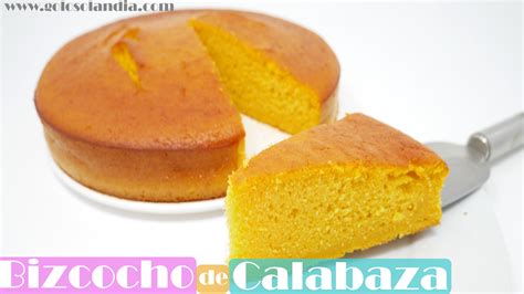 bizcocho calabaza Golosolandia Recetas y vídeos de postres y tartas