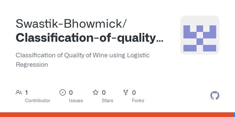 Github Swastik Bhowmick Classification Of Quality Of Wine