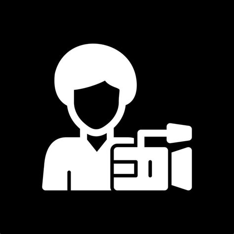 Camera Operator Vector Icon Design 20194809 Vector Art At Vecteezy