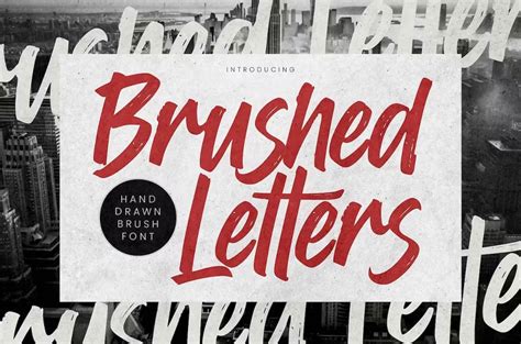 Brushed Letters Font Freedafonts